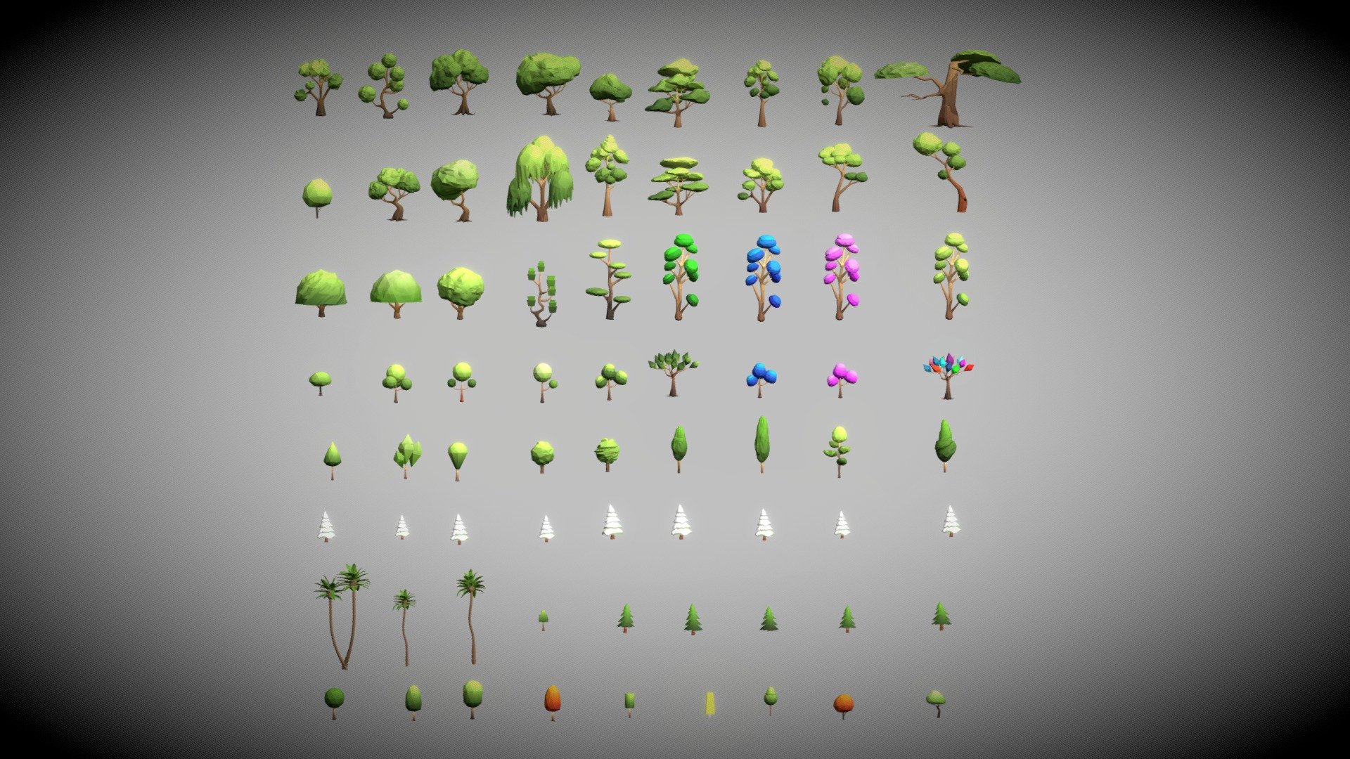 Tree Low Poly Pack - deep3dsea