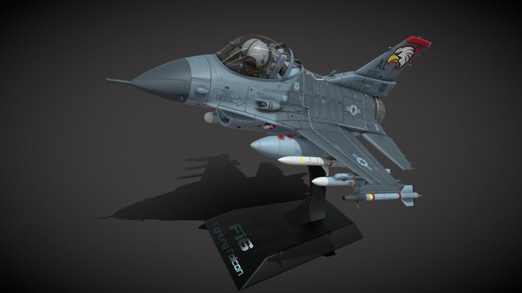 Download F-16 Fighting Falcon toy/style 3D Model | deep3dsea