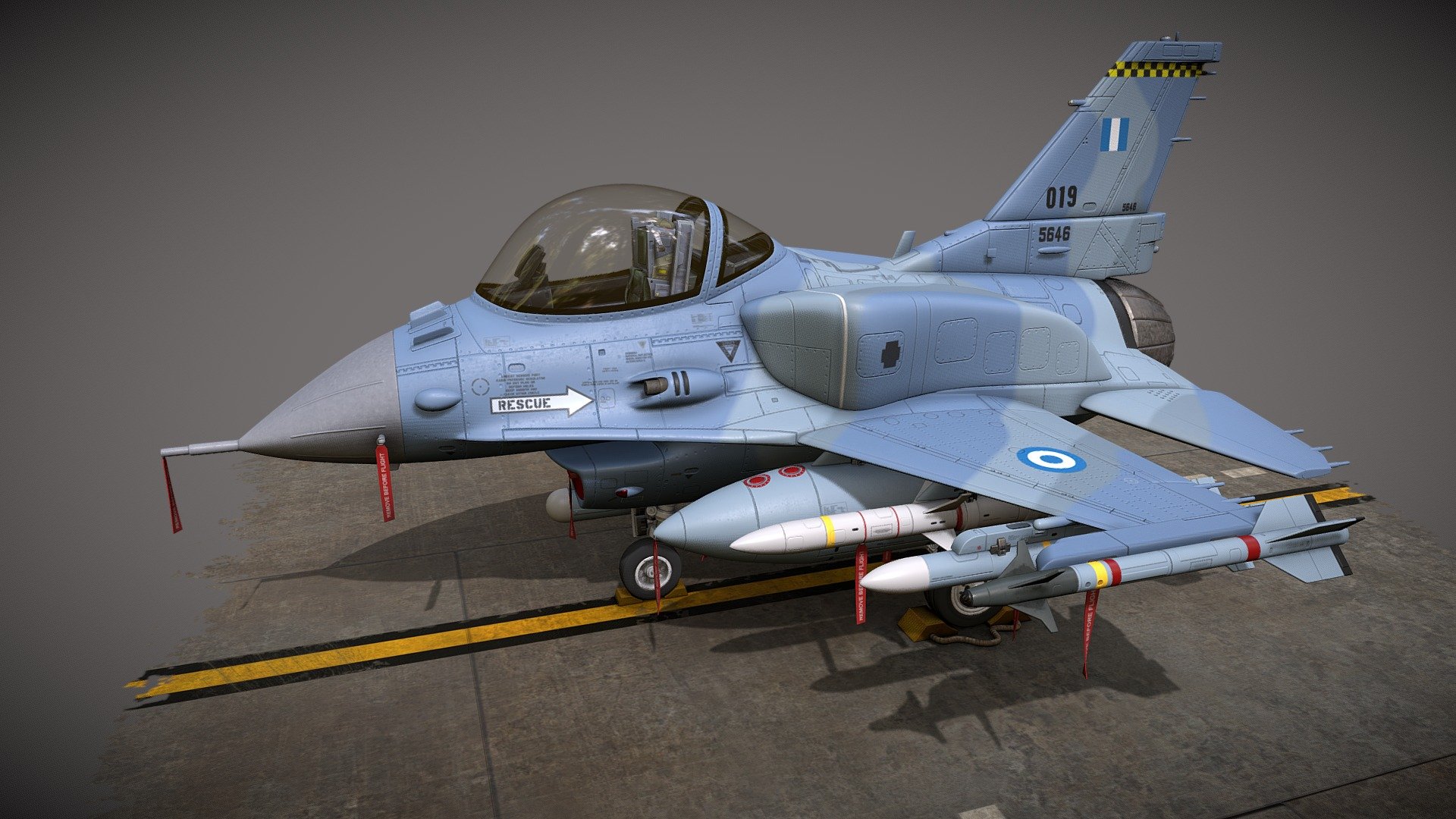 F16 Block 70/72 Viper HAF landing toy/style - deep3dsea