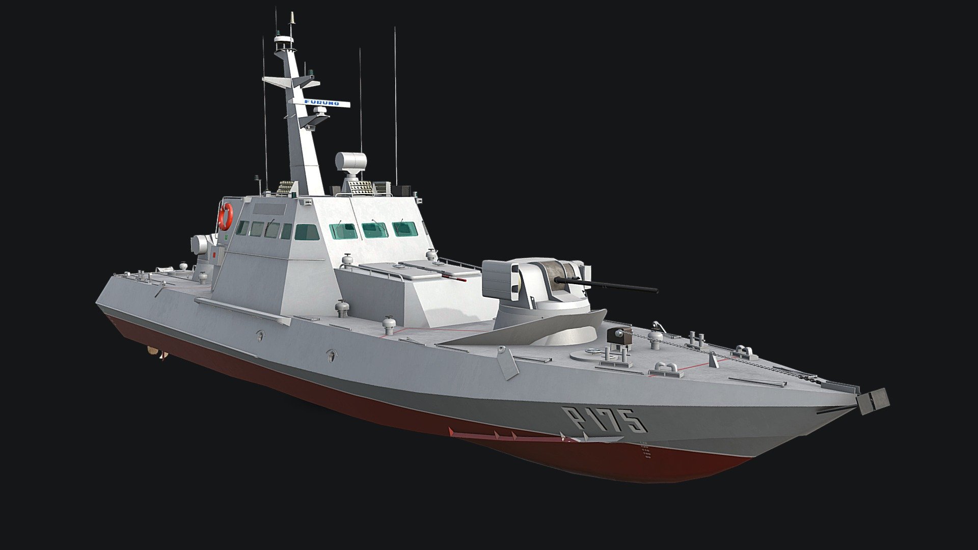 Download Gyurza M class artillery boat 58155 3D Model | deep3dsea