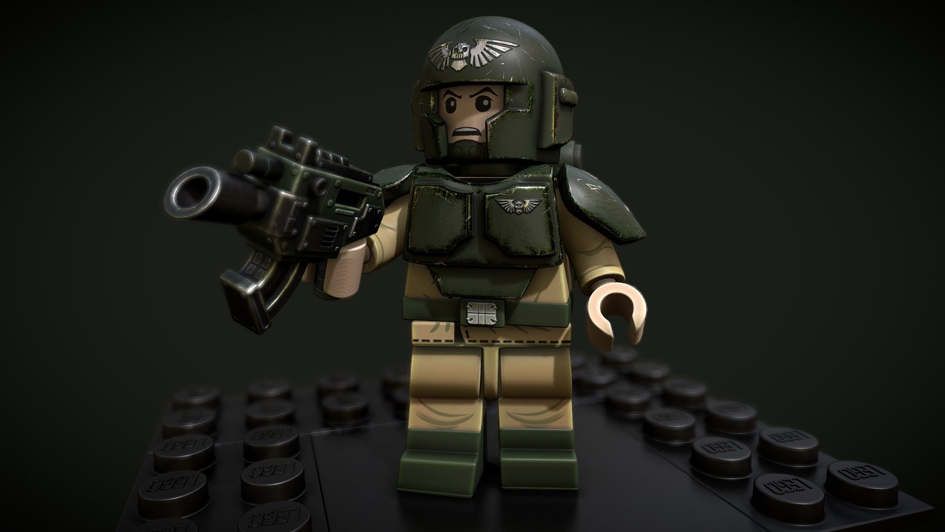 Lego imperial guard WH40k - deep3dsea