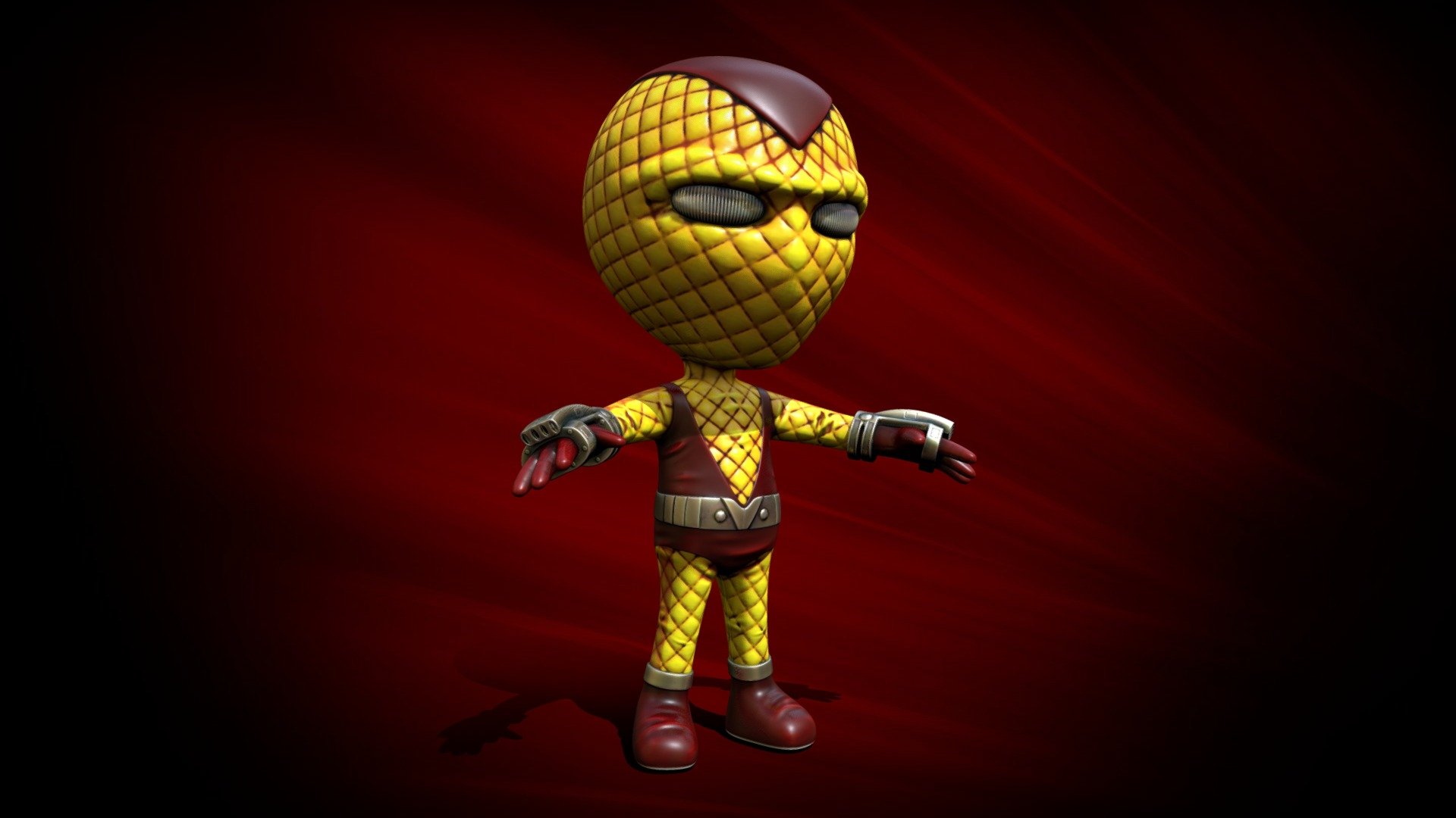 Download shocker_Apose (toys figures styles) 3D Model | deep3dsea