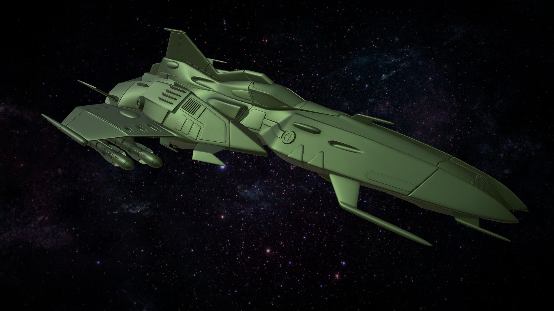 star fighter DFG Garmillas - deep3dsea