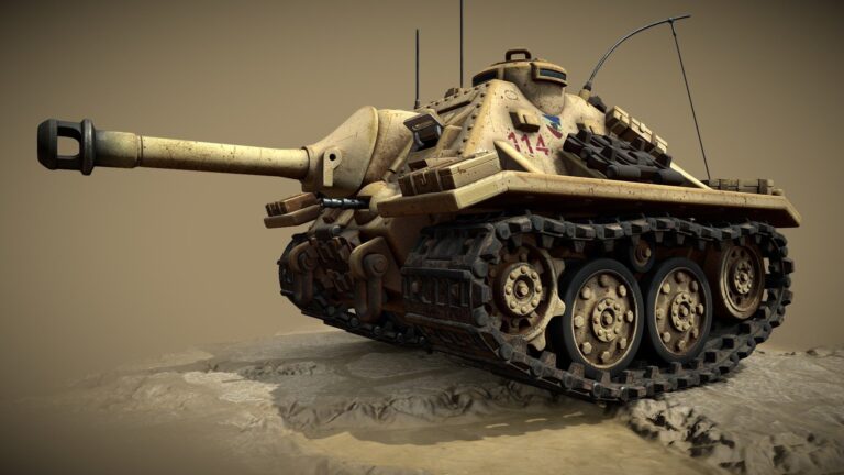 Stung_H5_V3 tank-destroyer desert toy/style - deep3dsea