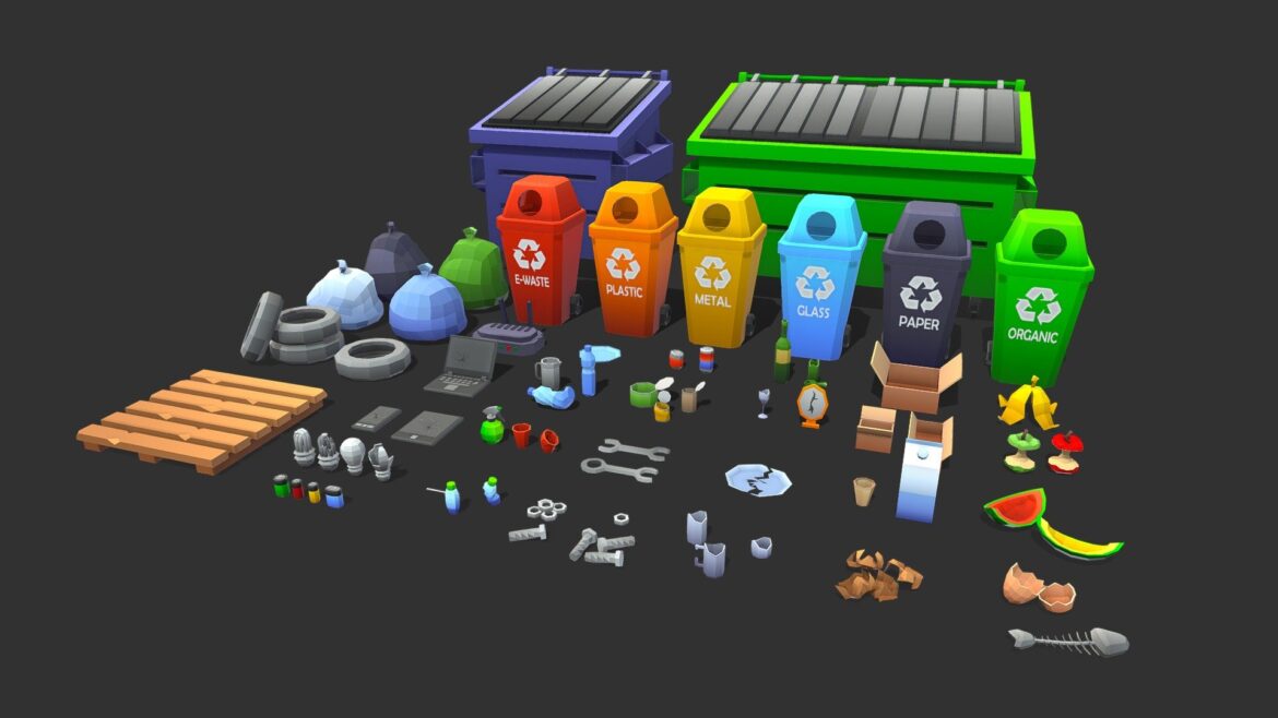 Stylize Low Poly Garbage Pack - deep3dsea