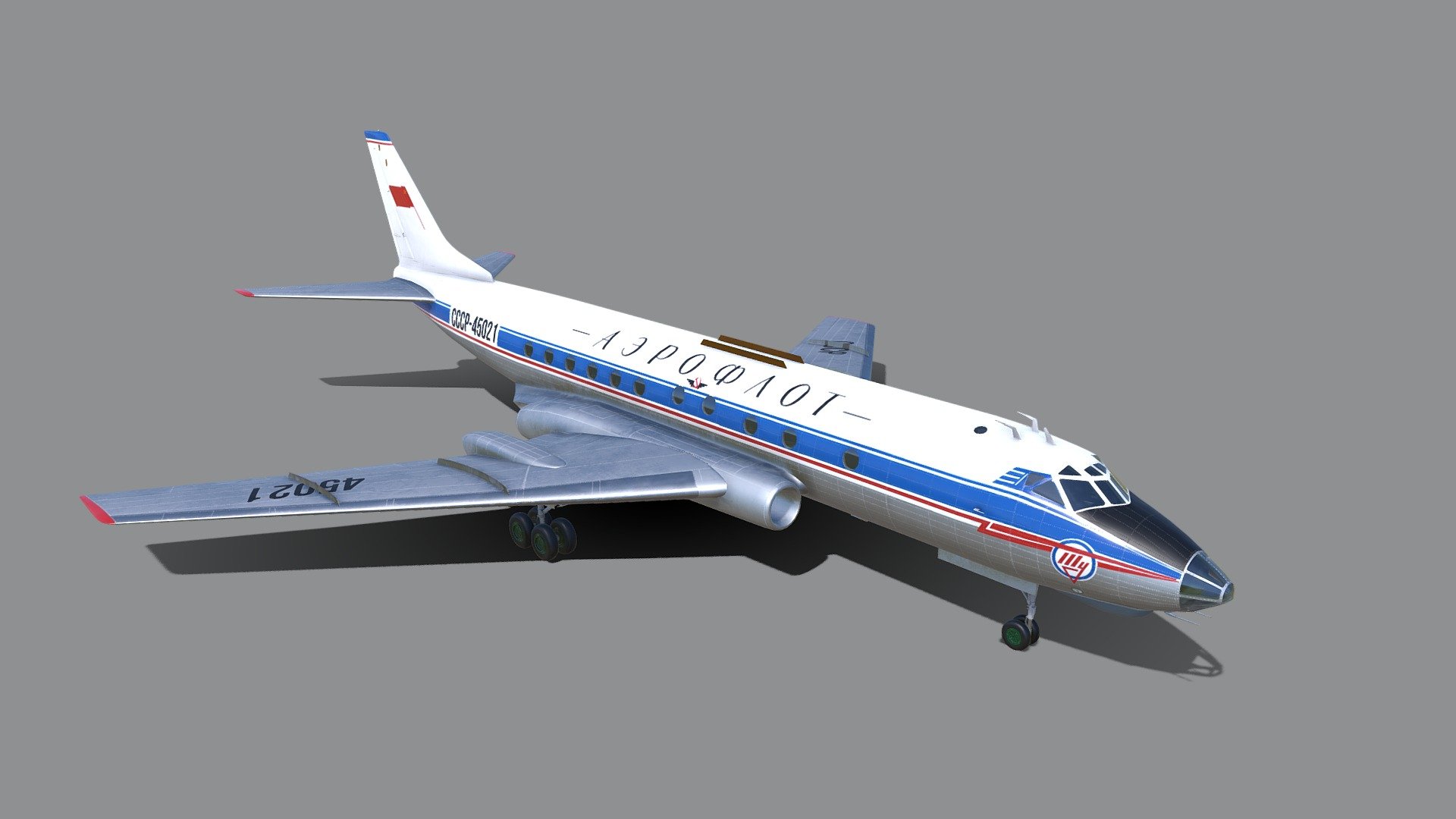 Tupolev Tu-124 - deep3dsea