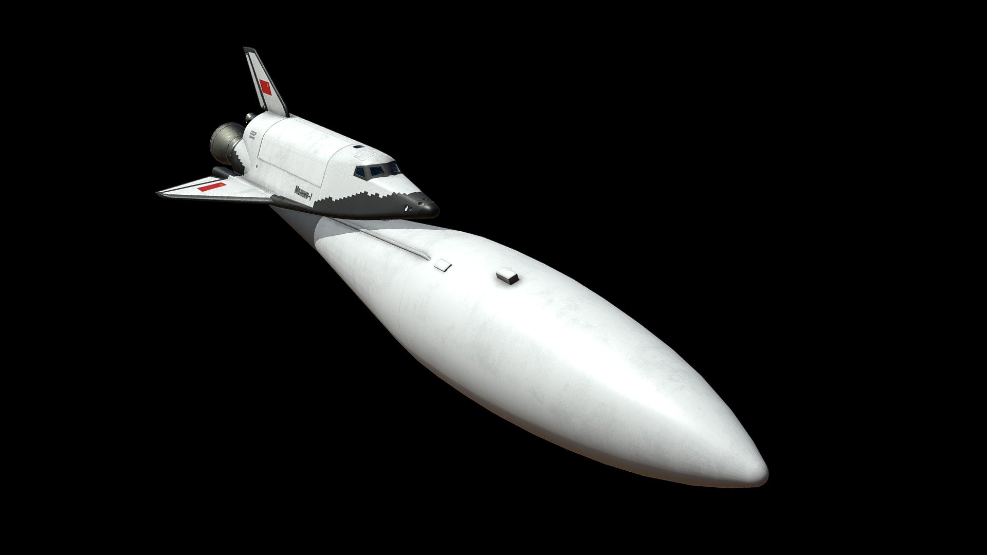 MAKS Multipurpose aerospace system Spacecraft - deep3dsea