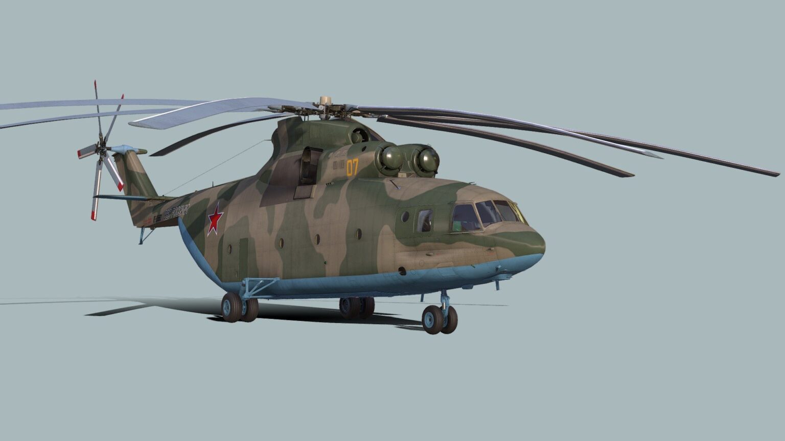 Mi 26 Halo 3d Model - Soviet Heavy Transport Power