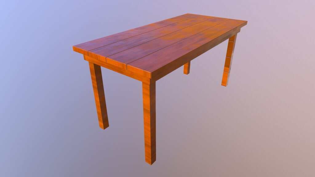 APR Farmhouse Table Dining - deep3dsea