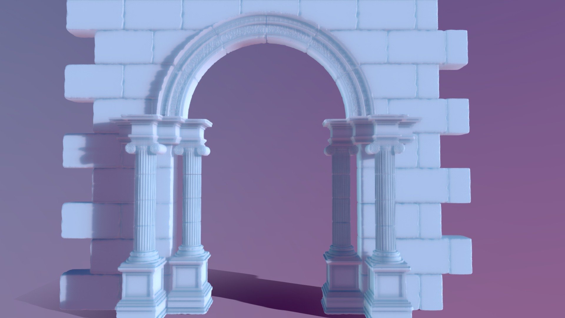 Architectural Archway Structure 01 - deep3dsea