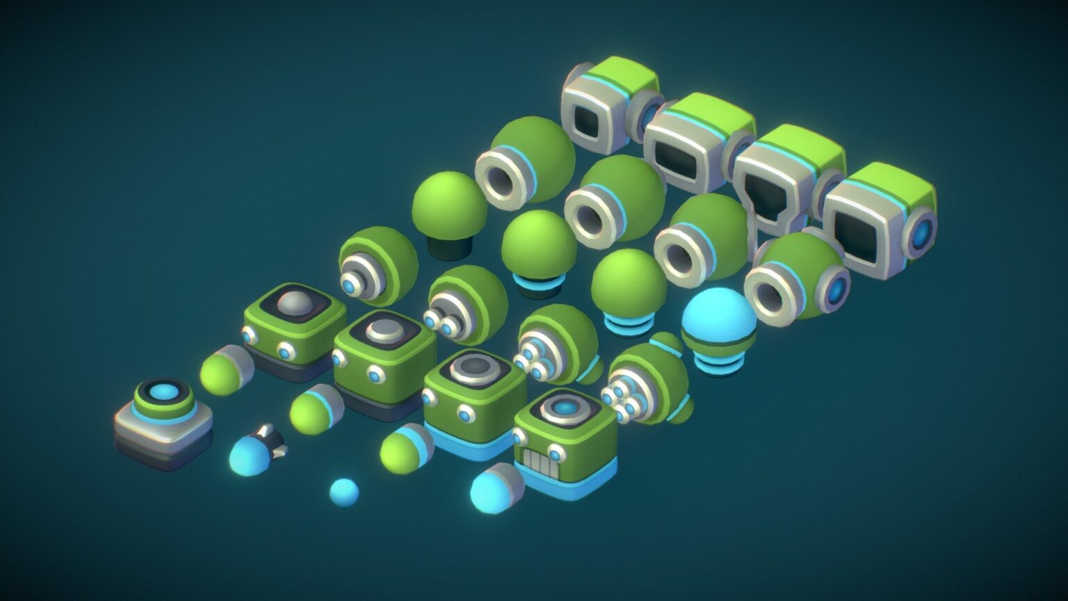 Cube World Tower Defense Cube - Proto Series - deep3dsea