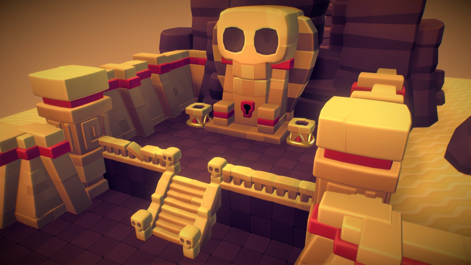 Desert Temple Set - Proto Series - deep3dsea