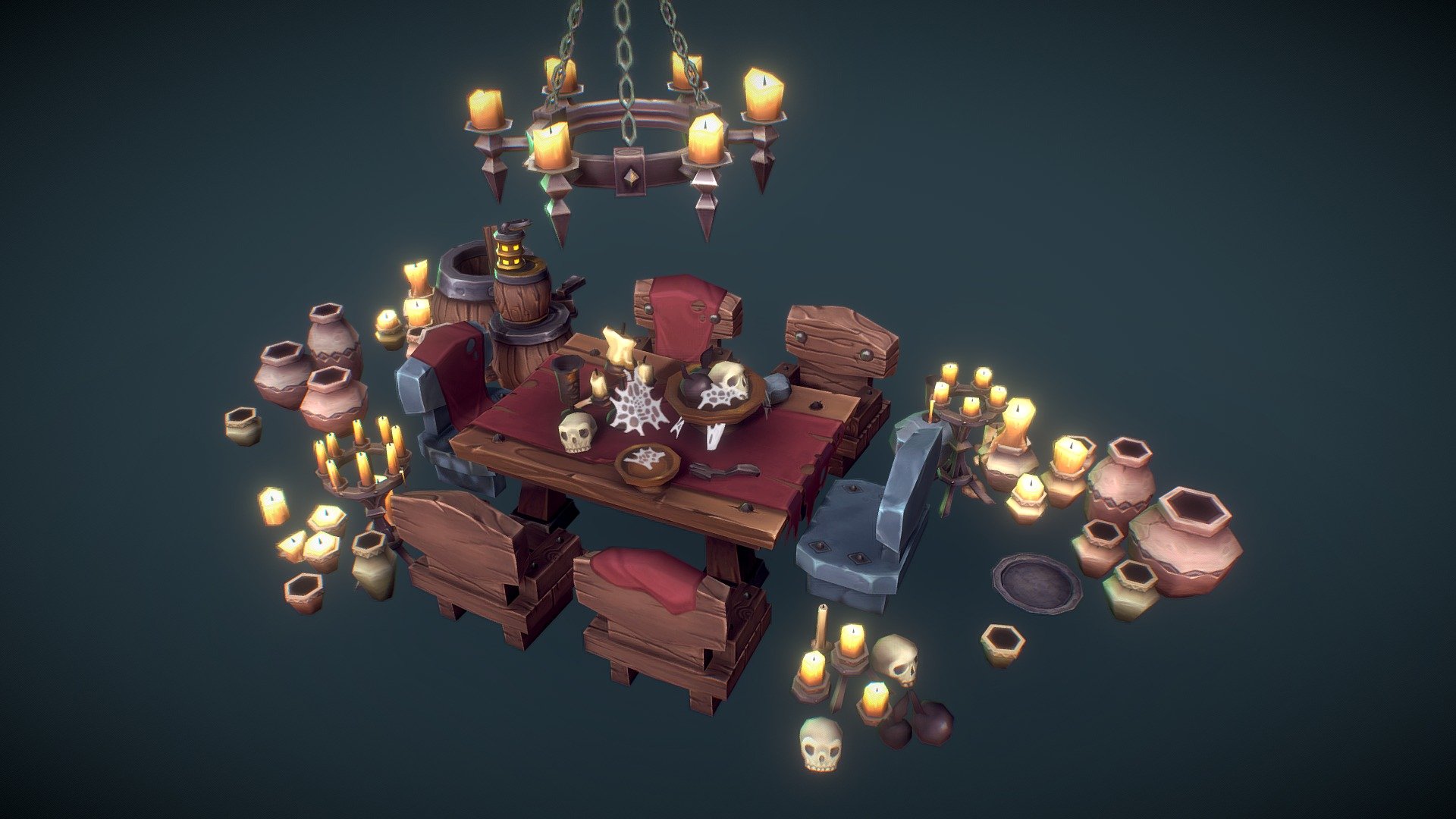 Dungeon Props Set 01 - deep3dsea
