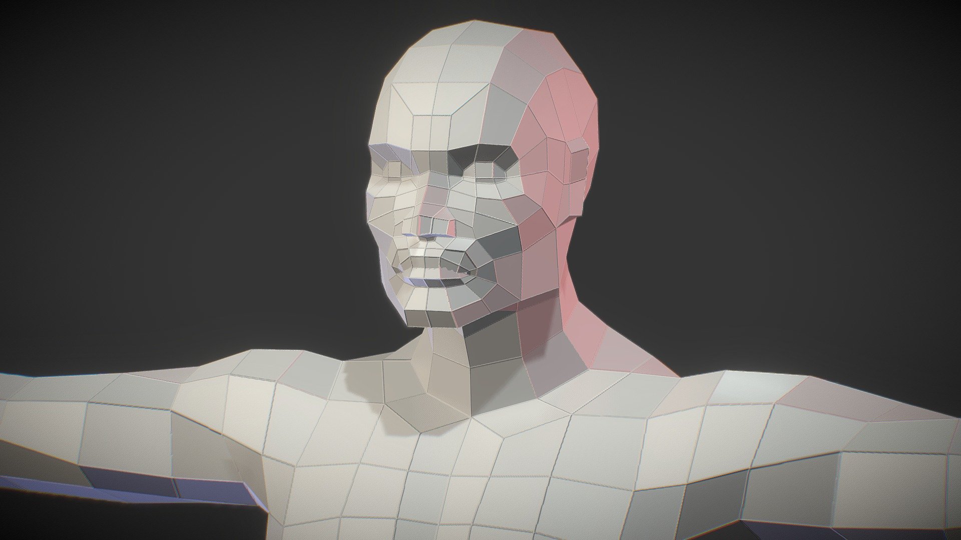 Low Poly Male Base Mesh - deep3dsea