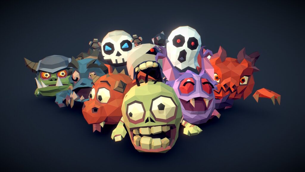 Micro Ghoul Gobrot - Poly Series - deep3dsea