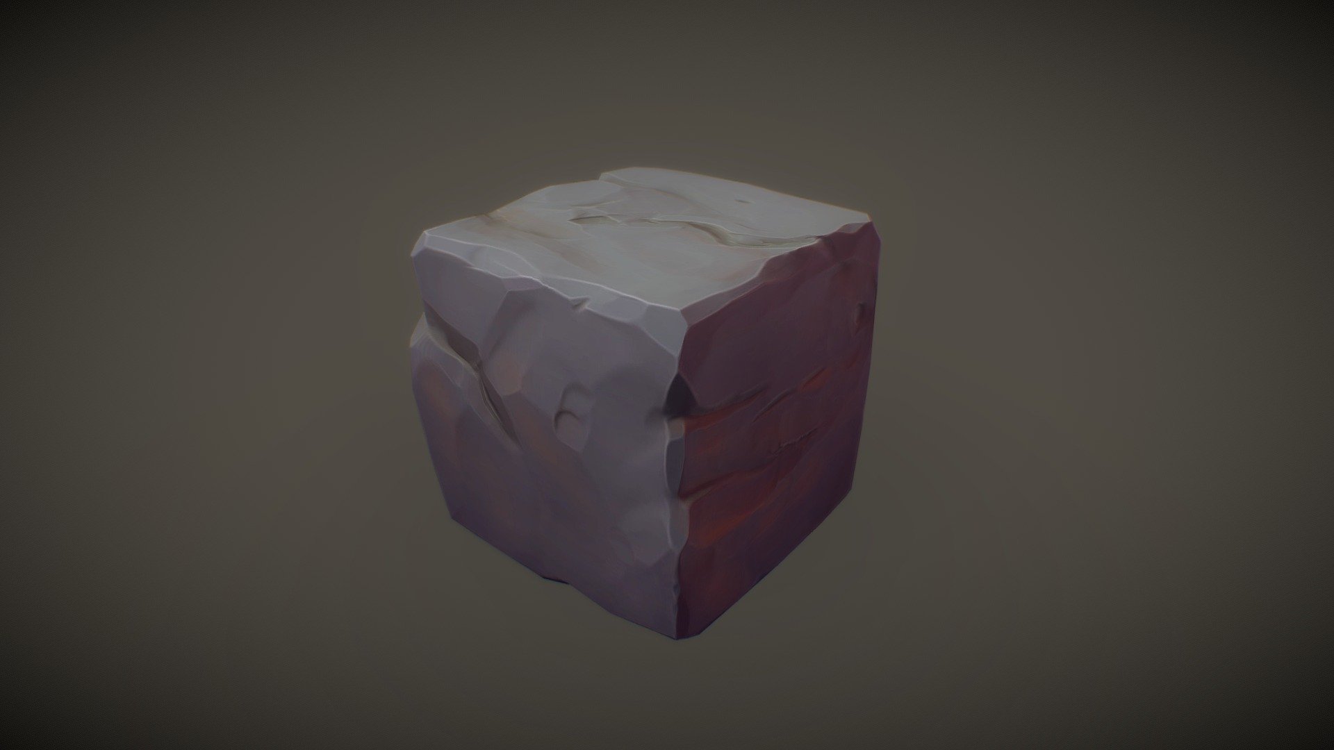 Rock Cube - PBR Hand Painted Series - deep3dsea