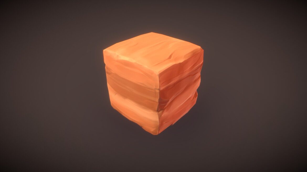 Sandstone Cube - PBR Hand Painted Series - deep3dsea