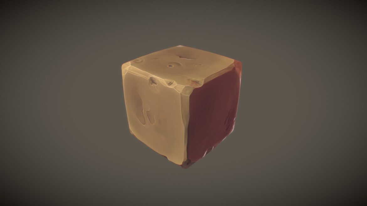 Sandstone Cube - PBR Handpainted Series (Old) - deep3dsea