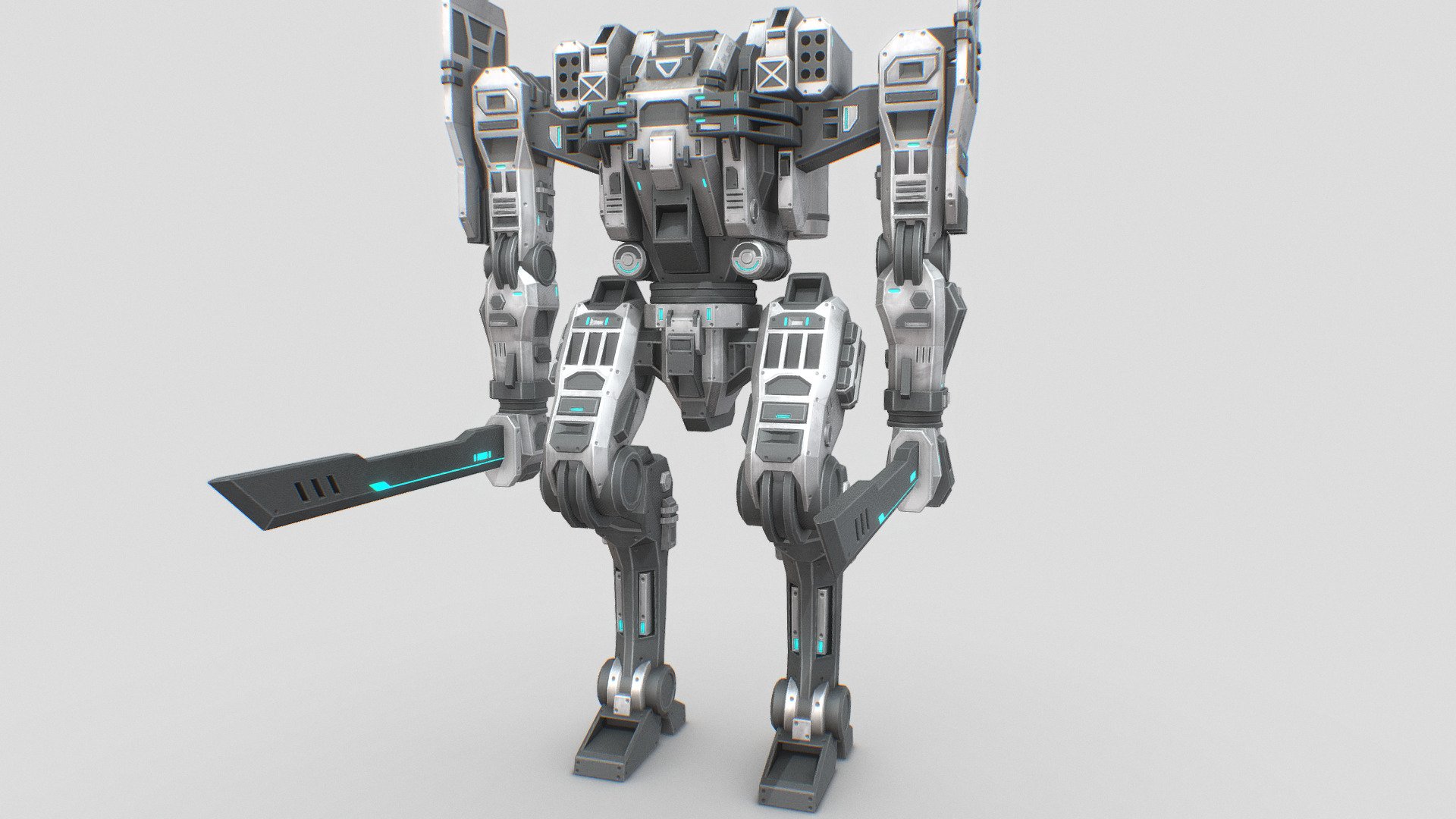 Download Sci Fi Battle Mech 3D Model | Deep3DSea