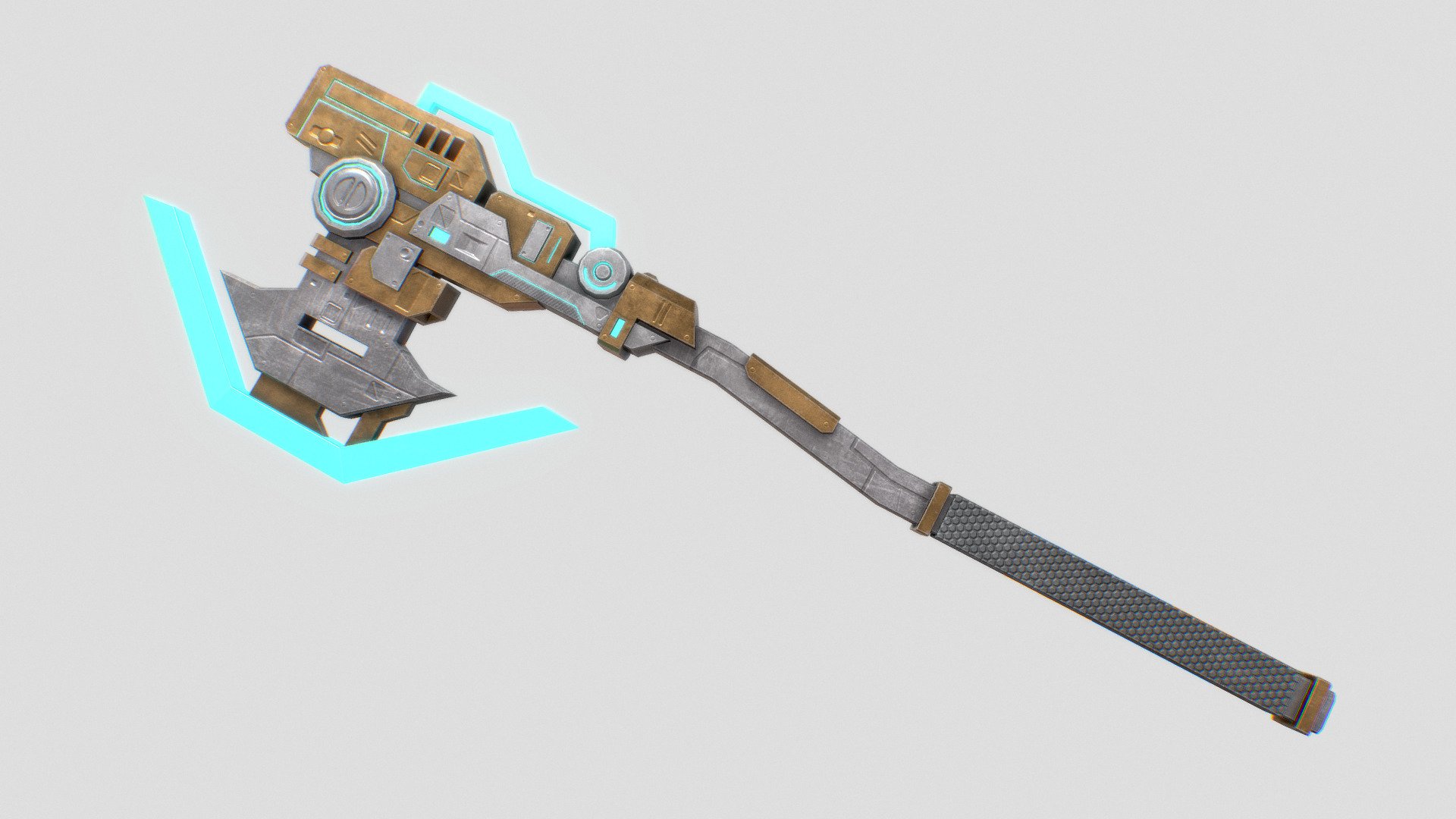 Download Sci fi elite axe 3D Model | deep3dsea