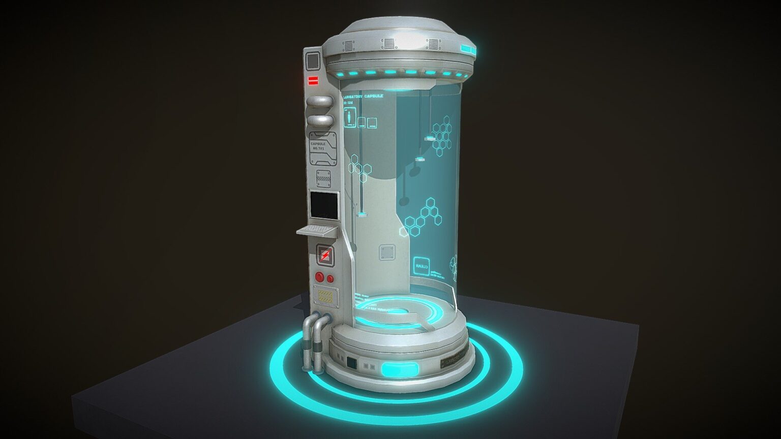 Sci-fi Laboratory Capsule - deep3dsea