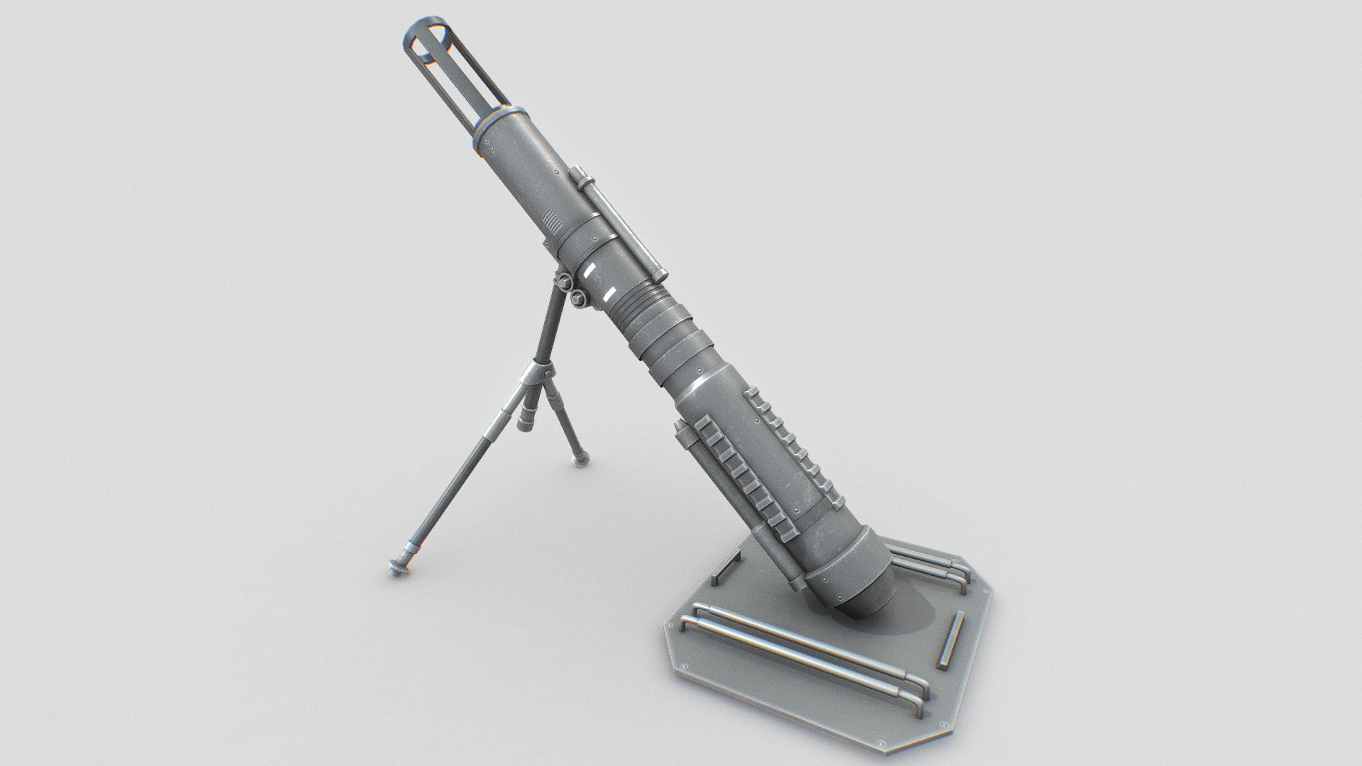 Download Sci fi mortar 3D Model | deep3dsea