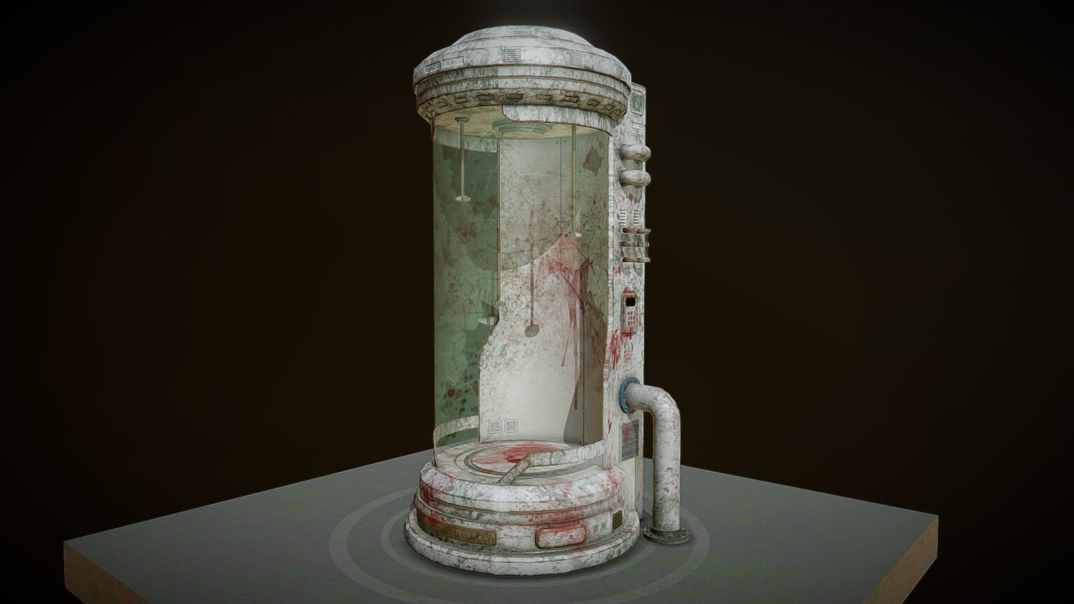 Sci-fi Old Laboratory Capsule - deep3dsea