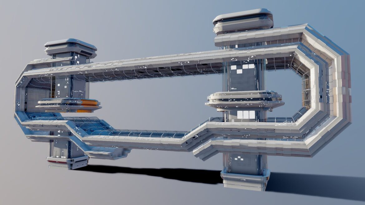 Download Sci-Fi-Structure 004 3D Model | deep3dsea