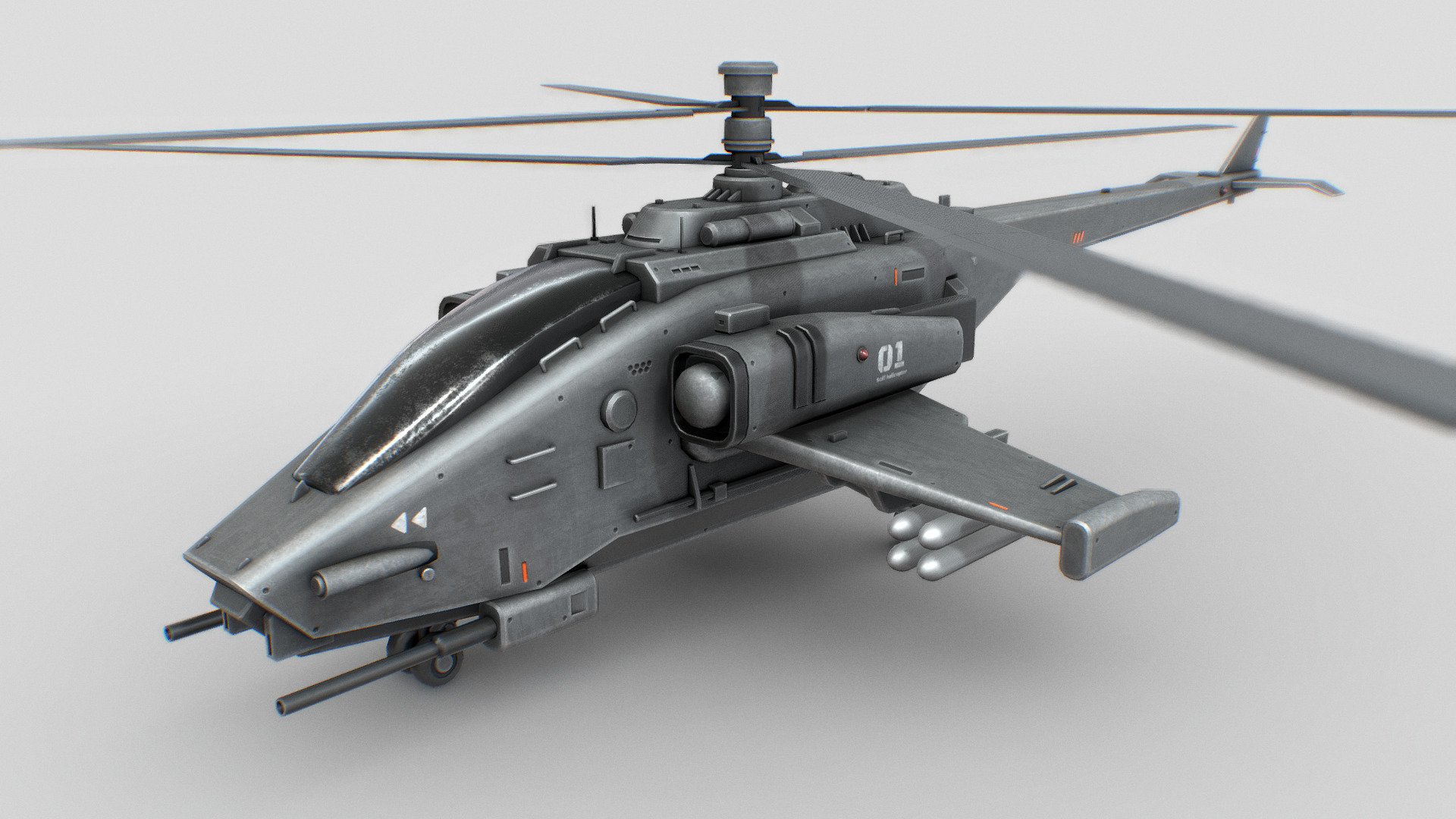 Scifi helicopter - deep3dsea
