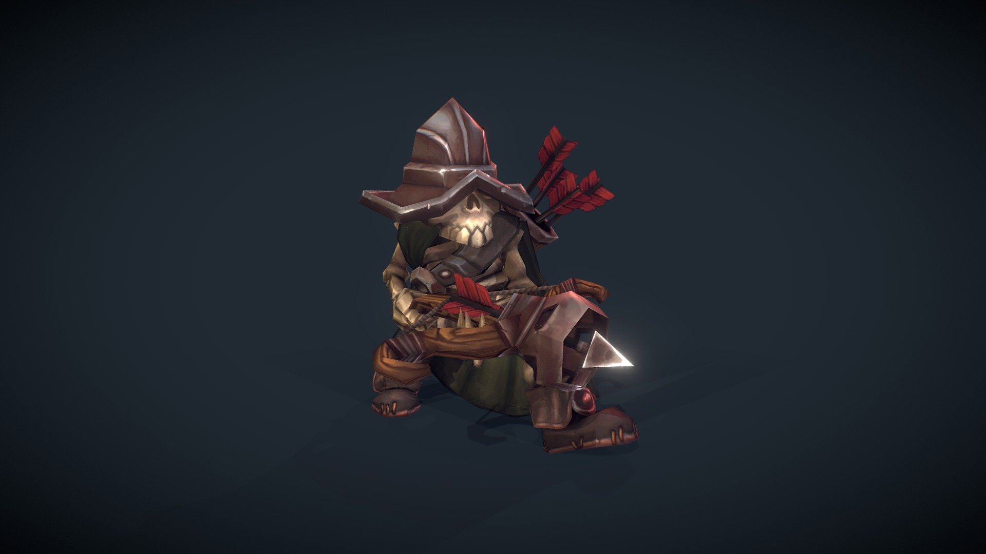Download Skeleton Archer 3D Model | deep3dsea