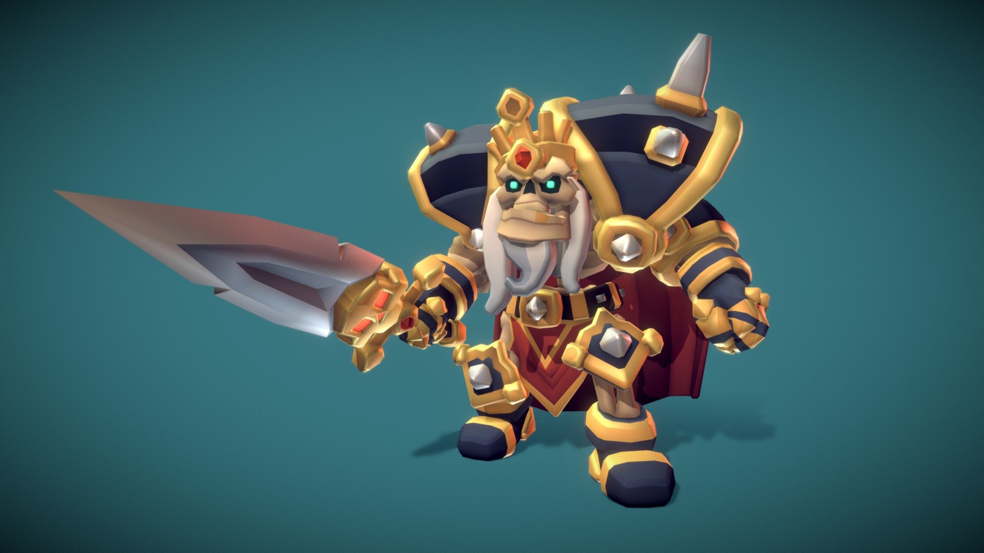Download Skeleton King - Proto Series 2 3D Model | deep3dsea