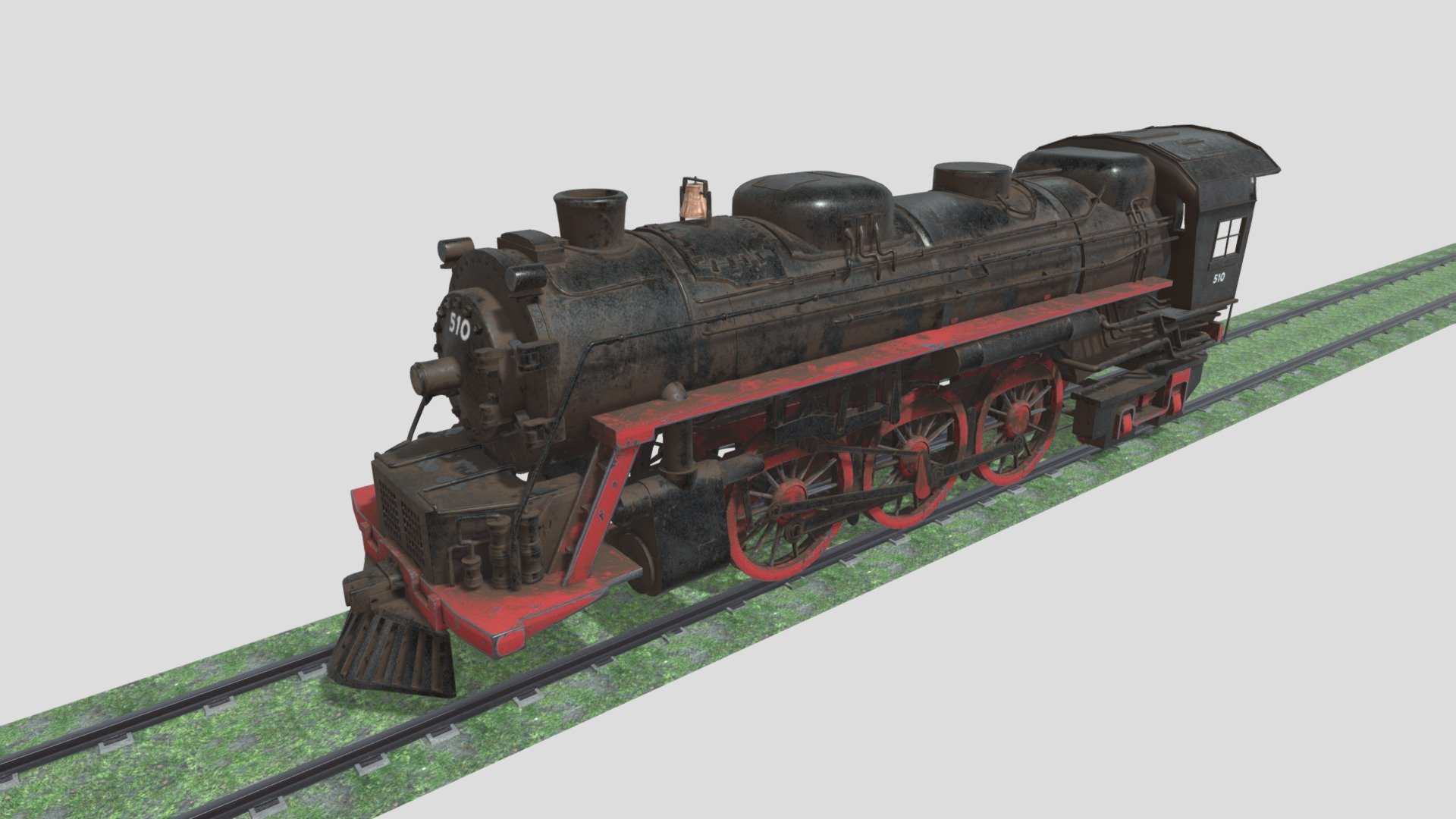Steam Engine Train Wagon - deep3dsea