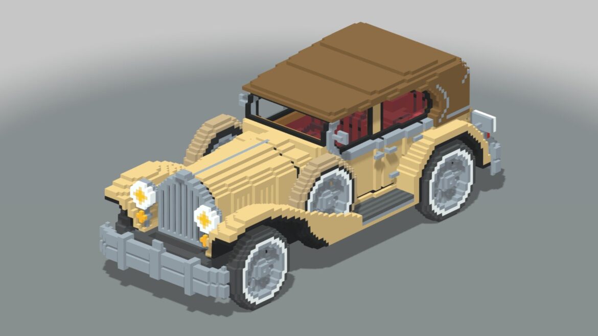 Voxel Classic Car - deep3dsea