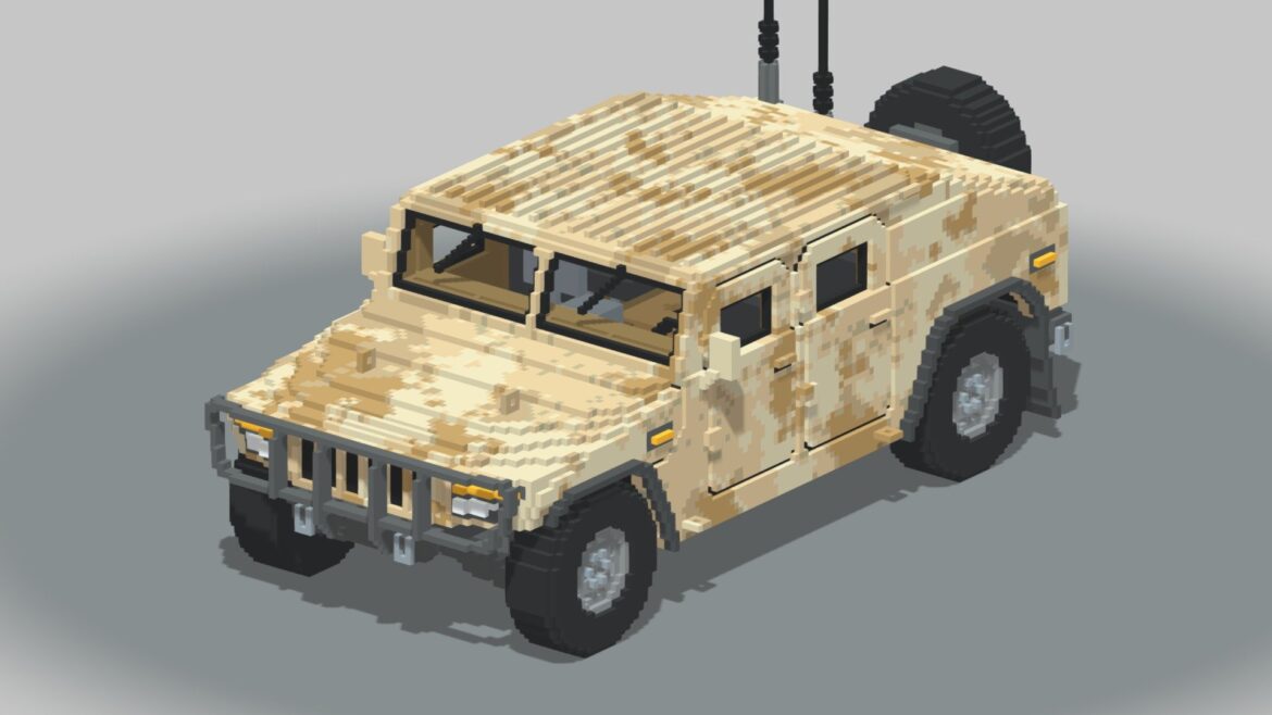 Voxel Military Humvee - deep3dsea