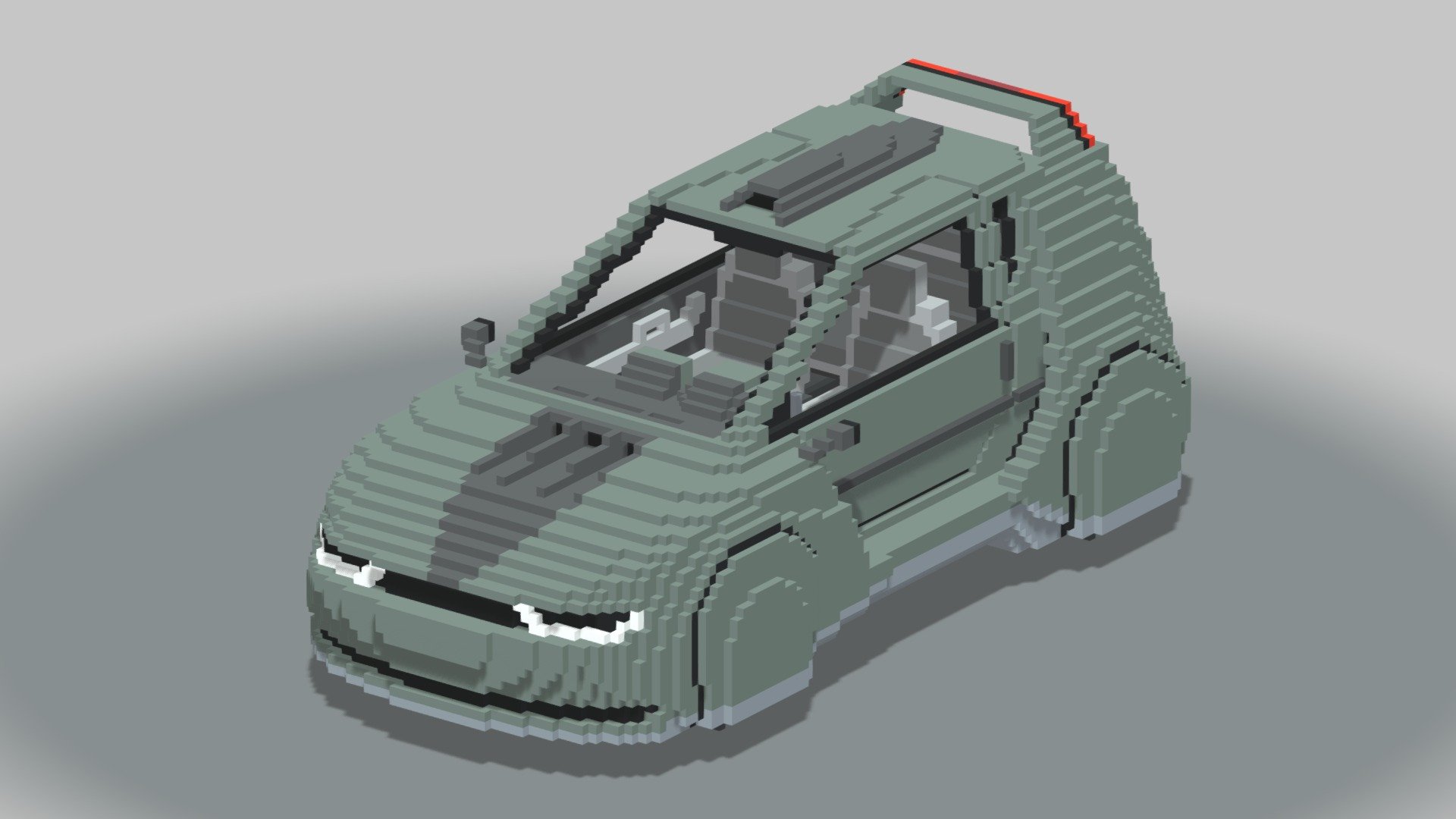 Voxel Sci-Fi Car - deep3dsea