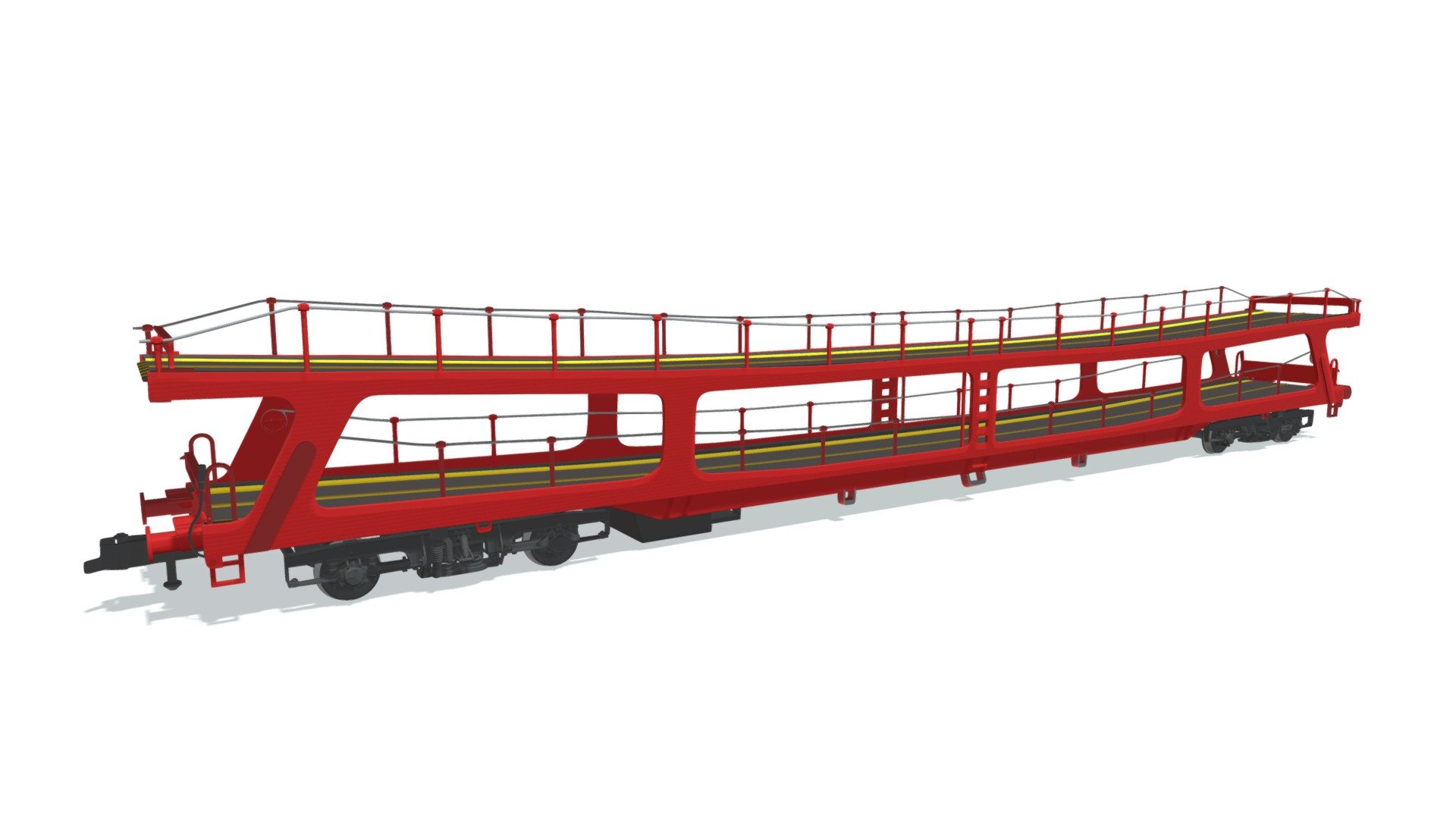 Car Transporter Railroad Wagon - deep3dsea