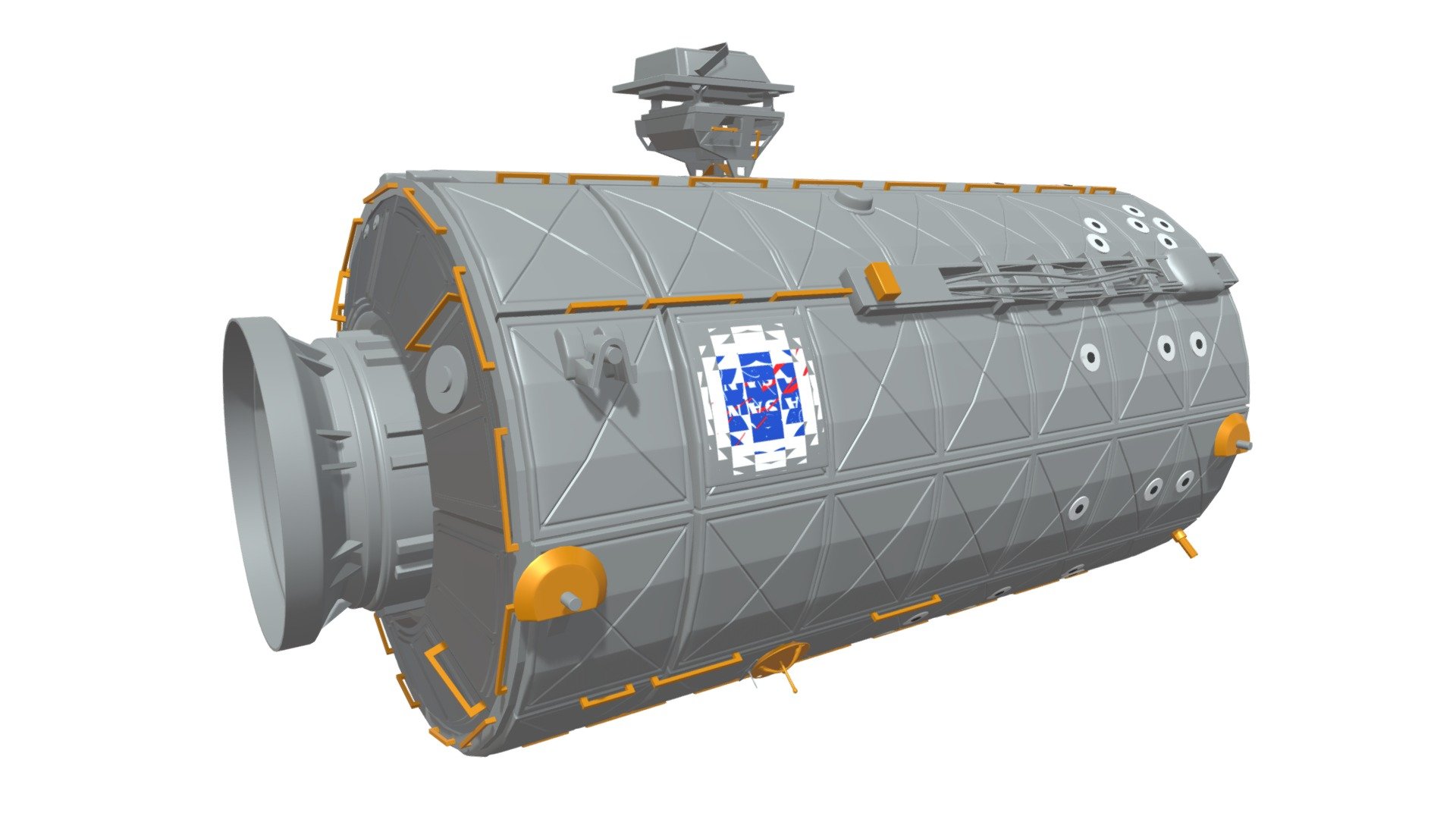 ISS International Space Station Module Destiny - deep3dsea