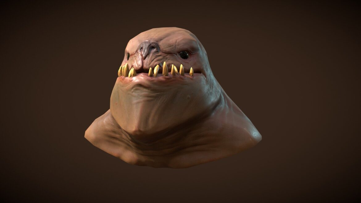 Download Creature Head 3D Model | Deep3DSea