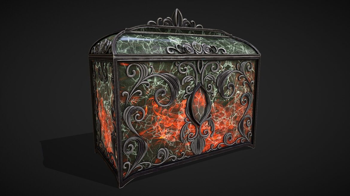 Download Fantasy Chest game ready 3d model 3D Model | deep3dsea