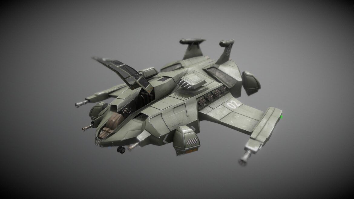 Download Heavy Assault Fighter 3D Model | Deep3DSea