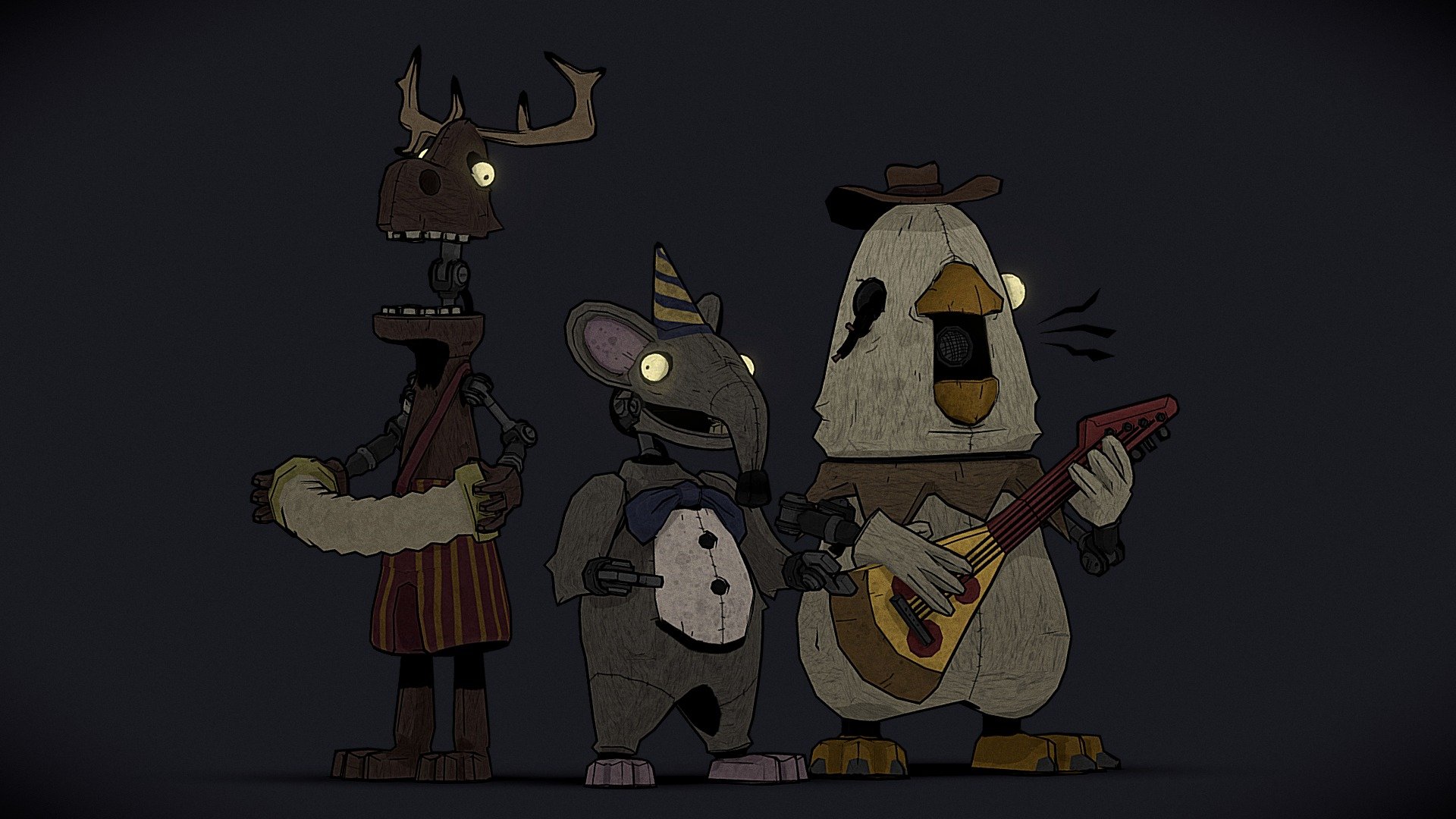 Download Pizza Place Animatronics 3D Model | Deep3DSea