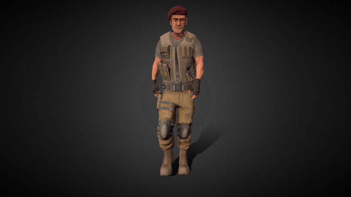 Download Commando 3D Model | deep3dsea