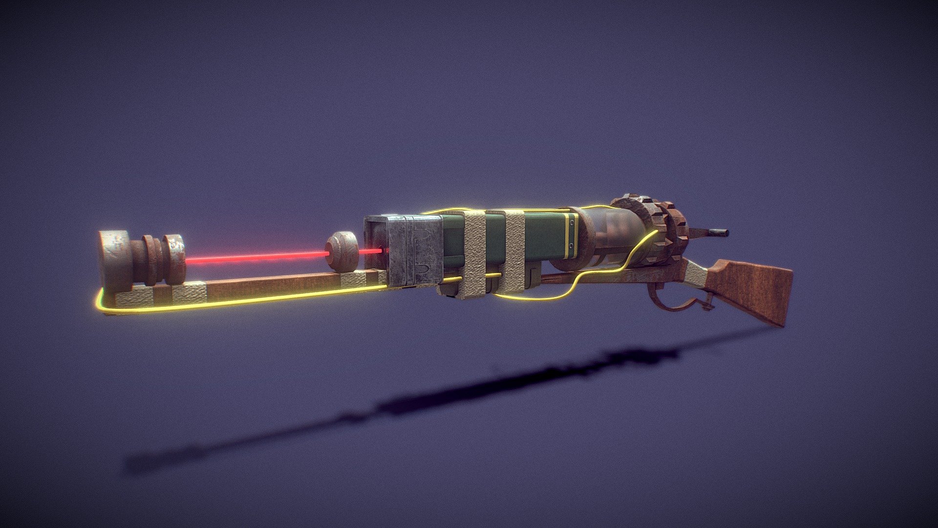 Download Fallou4 Laser Musket 3D Model | Deep3DSea