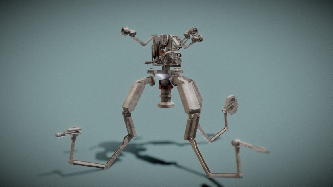 Download Mr Handy W/ Better Textures 3D Model | Deep3DSea