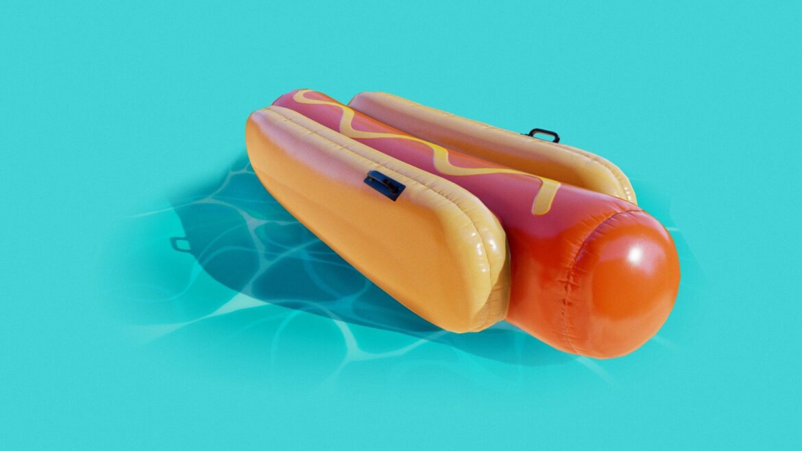 Download Inflatable Hot Dog 3D Model | Deep3DSea