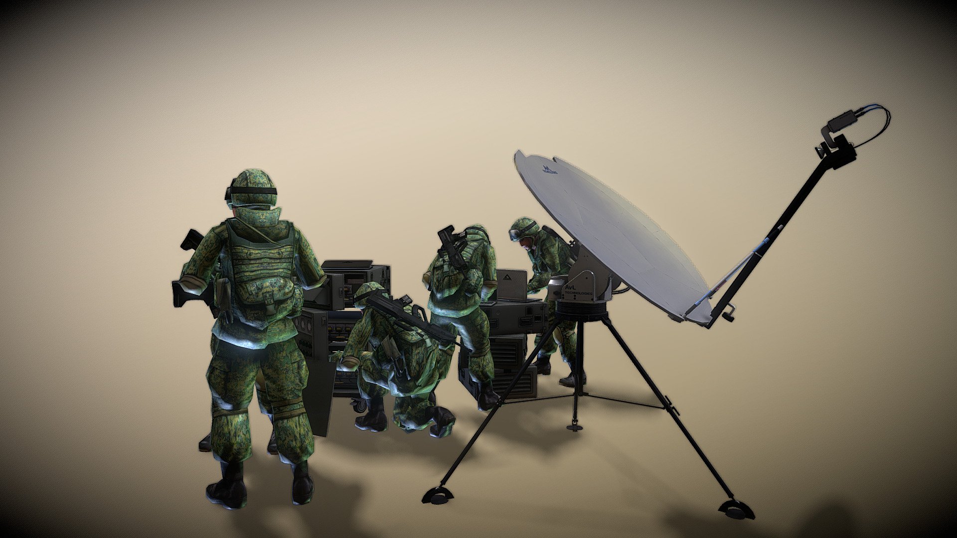 100-Soldier Characters 3d Models Collection - deep3dsea