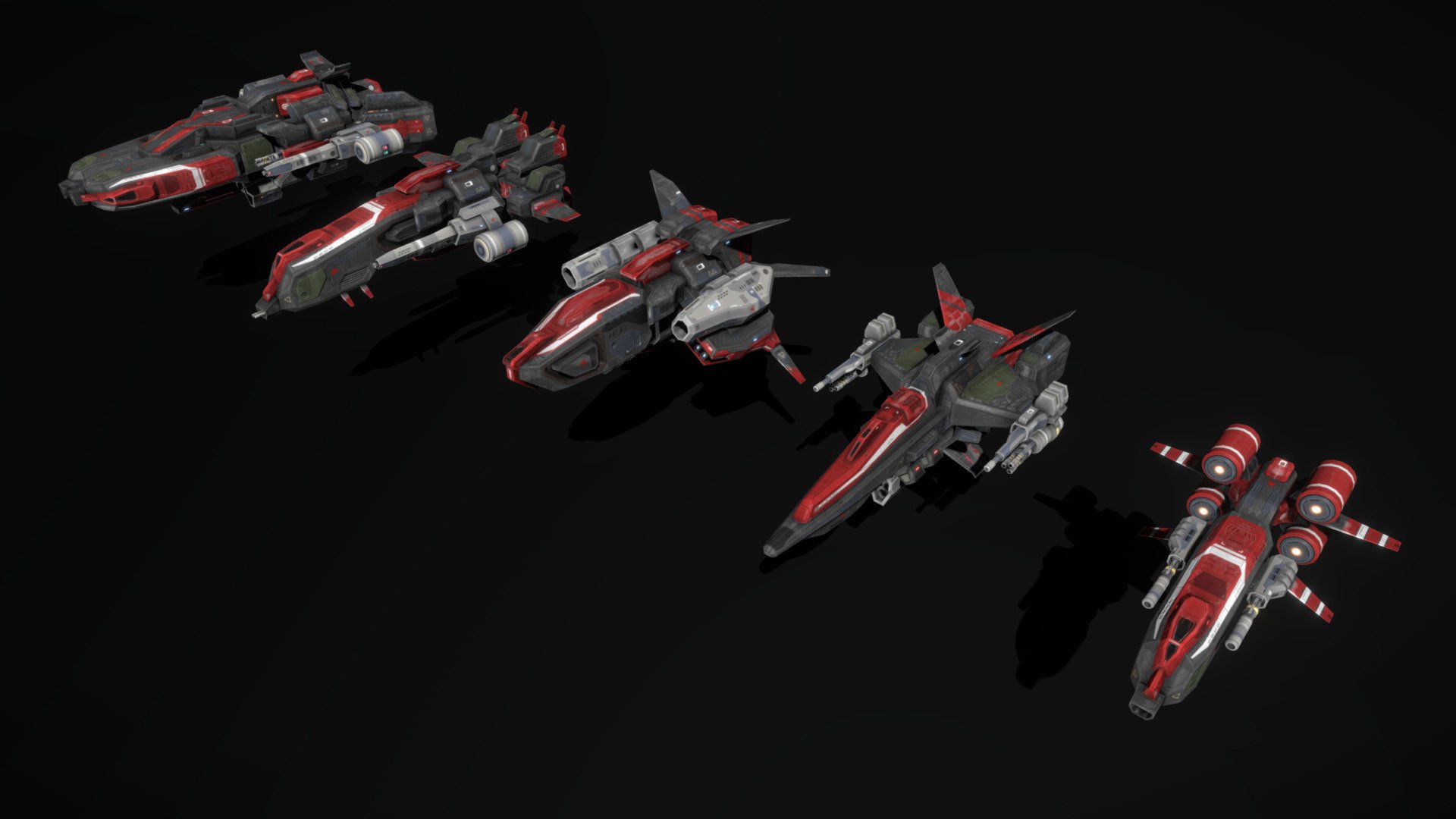 Download 100-Spaceship 3d Models Collection 3D Model | deep3dsea