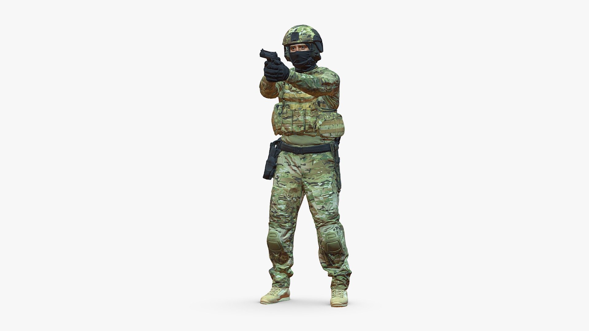 100-Soldier Characters 3d Models Collection - deep3dsea