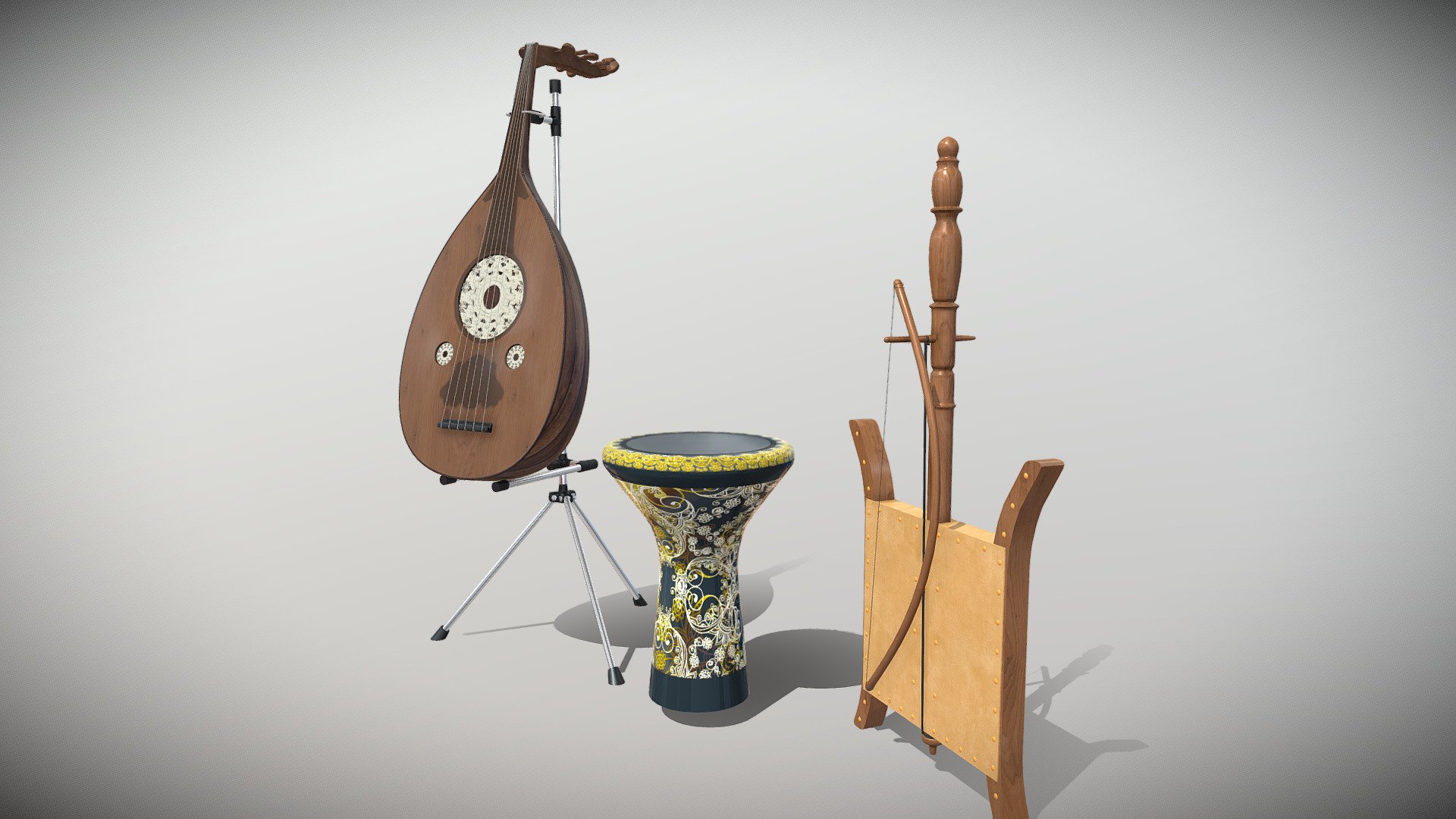 100-Music 3d Models Collection - deep3dsea