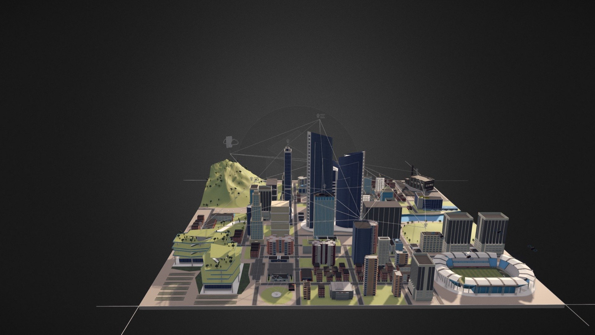 100-City 3d Models Collection - deep3dsea
